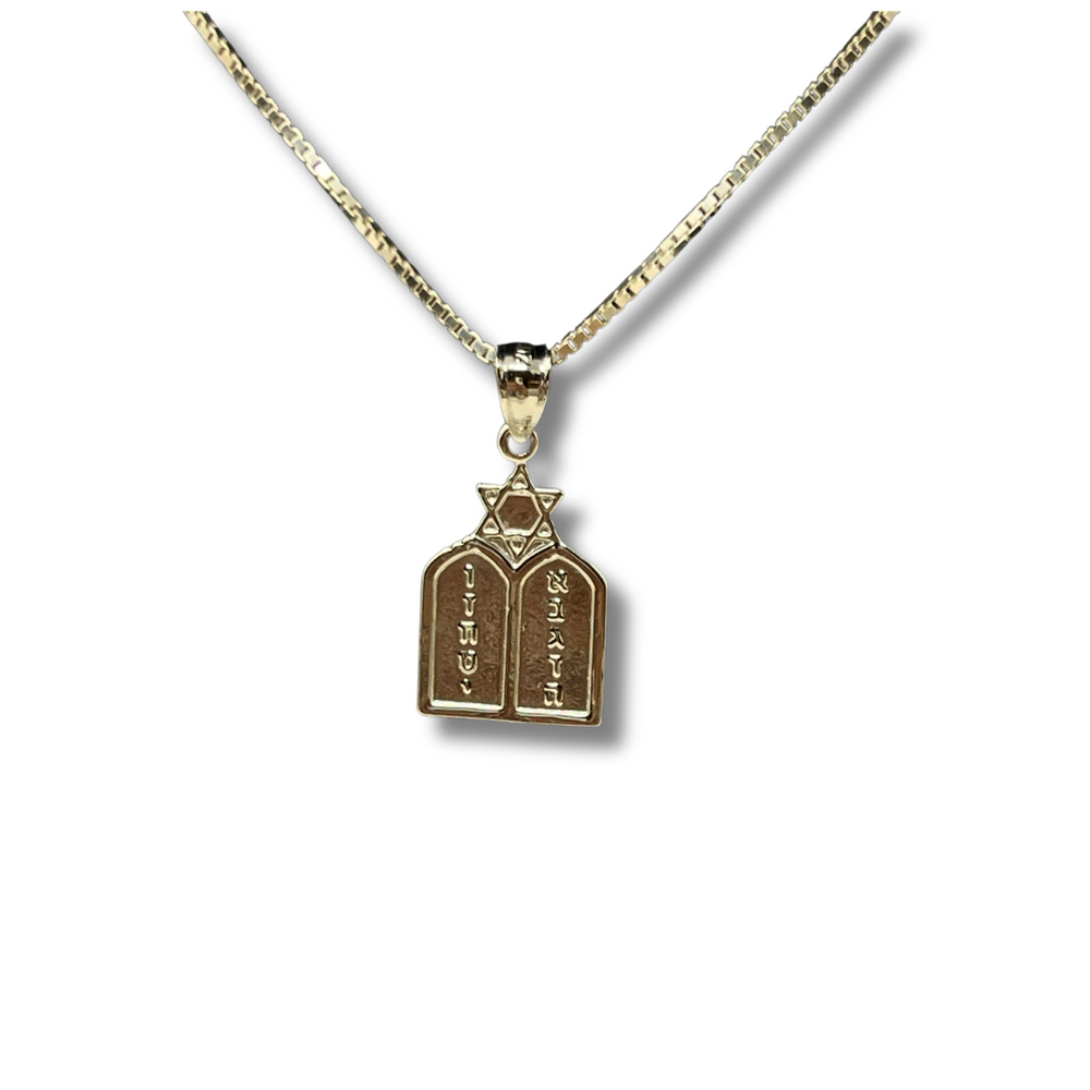 Ten Commandments Tablet Necklace