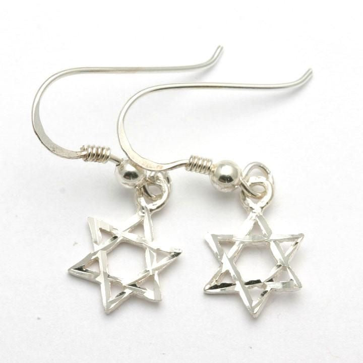 Star of David Dangle Earrings